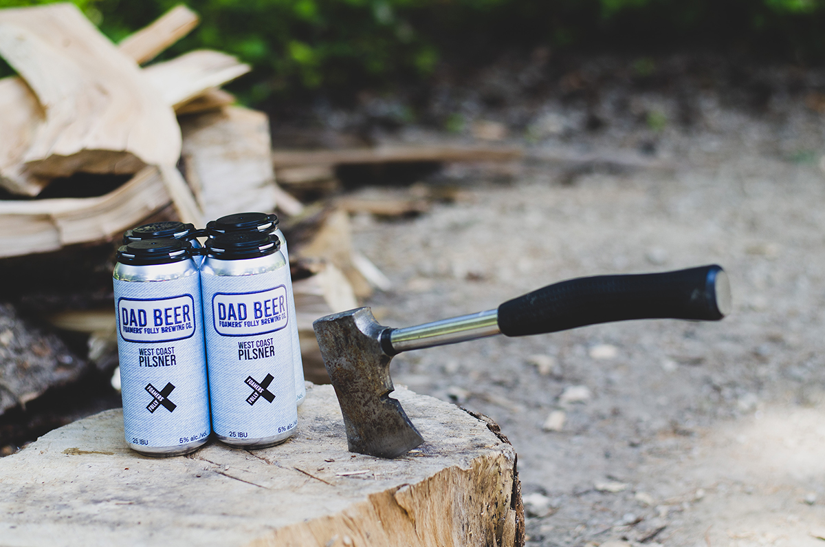 DAD BEER – West Coast Pilsner | Foamers' Folly Brewing Co.