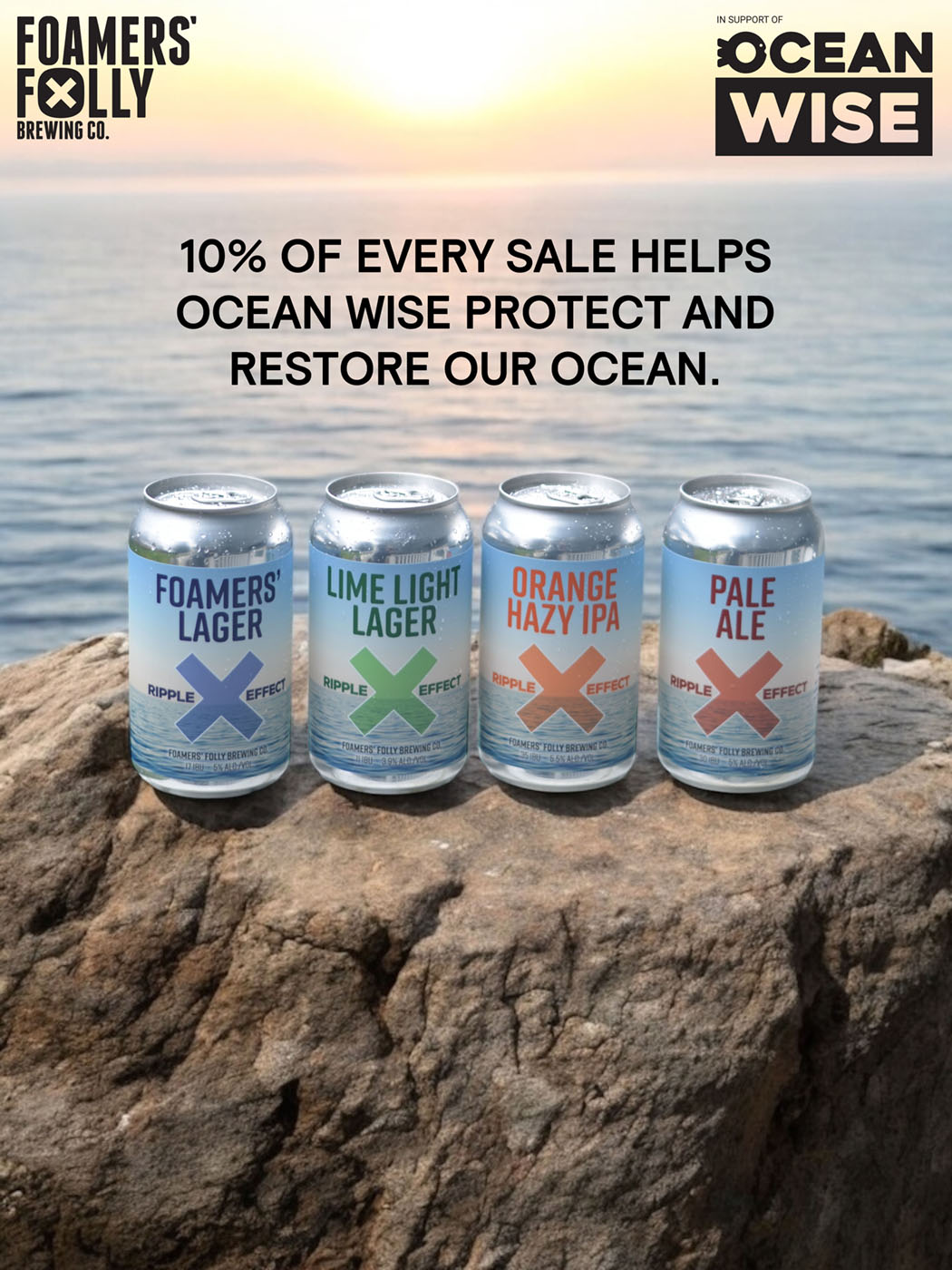 RIPPLE EFFECT: Lime Light Lager | Foamers' Folly Brewing Co.